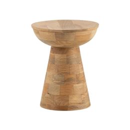 Wohnling WL7.307 Beistelltisch 37x37x45 cm Mango Massivholz Natur gebleicht