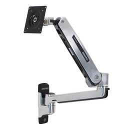 Ergotron LX Sitz-Steh-Wandmontage Monitorarm f&uuml;r einen Monitor bis 106,68 cm 42 Zoll Aluminium
