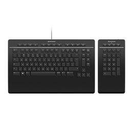 3Dconnexion Tastatur Pro mit Numpad Schwarz - US