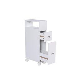Happy Home HappyHome Badschrank mit Rollen HBS01-WEI