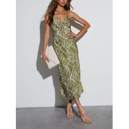 Milan Kiss Kleid in Khaki - 53% | Gr&ouml;&szlig;e M | Damen-kleider