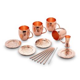 ECHTWERK Moscow Mule Becher Set 13tlg aus Edelstahl