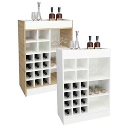 Vcm Weinschrank Ma&szlig;e ca. H. 100 x B. 70 x T. 38 cm K&uuml;chenregal Regal Weinregal - Esilo