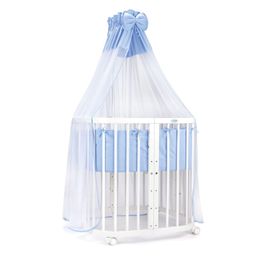 Waldin Babybett Kinderbett 7in1 mit Matratze, mitwachsendes Kinder-Bett