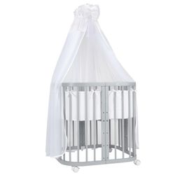 Waldin Babybett Kinderbett 7in1 mit Matratze, mitwachsendes Kinder-Bett