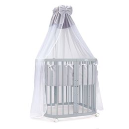 Waldin Babybett Kinderbett 7in1 mit Matratze, mitwachsendes Kinder-Bett