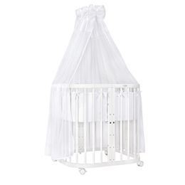 Waldin Babybett Kinderbett 7in1 mit Matratze, mitwachsendes Kinder-Bett