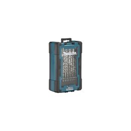 Makita D-67555 Bohrer-Set HSS-G 25-tlg. | f&uuml;r Metall, Holz oder Kunststoffe | mit Durchmessern von 1 bis 13 mm und Koffer)