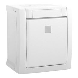 Panasonic Taster beleuchtet FR-Aufputz wei&szlig; 90591114-DE)