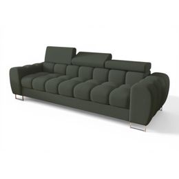 Fun M&ouml;bel SOFA 3-sitzer Bastien In Stoff Gemma