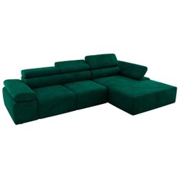 ECKSOFA RILASSO L Dunkelgr&uuml;n Velvet - rechts