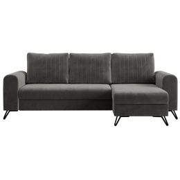 ECKSOFA Axel Velvet Grau