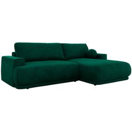 ECKSCHLAFSOFA RINA L Dunkelgr&uuml;n Velvet - rechts