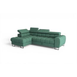 Fun M&ouml;bel ECKSOFA Bastien Mit Schlaffunktion