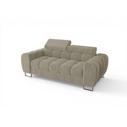 Fun M&ouml;bel SOFA 2-sitzer Bastien In Stoff Terra