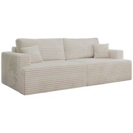 4-SITZER SOFA VIRELLA Beige Cord