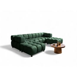 Fun M&ouml;bel SOFA 3-sitzer Und 2-polsterhocker Flow