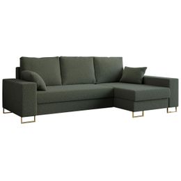 ECKSOFA Dorian Boucle Gr&uuml;n