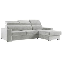 ECKSOFA FOX-L Hellgrau