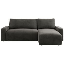 ECKSOFA ARGOS Dunkelgrau Velours