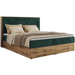 BOXBETT WOOD CLASSIC 140/200 - Dunkelgr&uuml;n Cord - H3