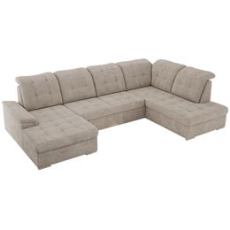WOHNLANDSCHAFT MADRITO U - Beige Struktur - Rechts