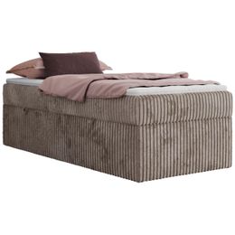 BOXBETT ZERO 90/200 - Hellbraun Cord - H4 - Topper Visco