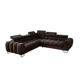 Fun M&ouml;bel ECKSOFA Bastien Mit Schlaffunktion