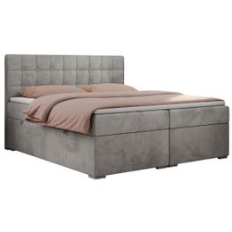 BOXBETT CARMEN 200/200 Hellgrau Velvet - H3