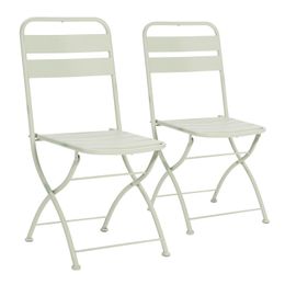 GARTENKLAPPSTUHL-SET Perla Metall