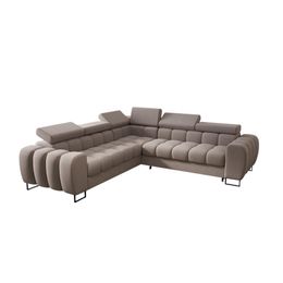 Fun M&ouml;bel ECKSOFA Bastien Mit Schlaffunktion