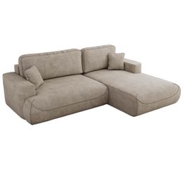 ECKSOFA OVO L Beige Struktur - Rechts Seite