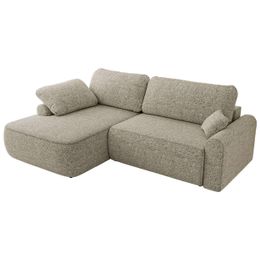 ECKSCHLAFSOFA CUBO L Beige Struktur - links