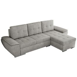ECKSOFA UMBRIA L Hellgrau Stukture