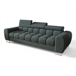 Fun M&ouml;bel SOFA 3-sitzer Bastien In Stoff Aragon