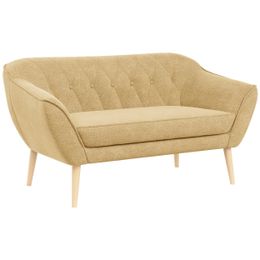 SOFA Pirs 2 Sitzer Strukture Gelb