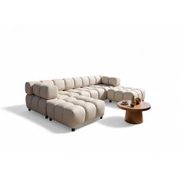 Fun M&ouml;bel SOFA 3-sitzer Und 2-polsterhocker Flow