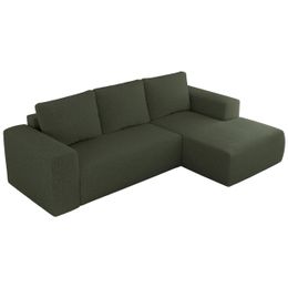 ECKSOFA TRENTINO L Gr&uuml;n Boucle - Rechts
