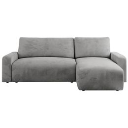 ECKSOFA ARGOS Hellgrau Velours