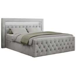 BOXBETT GOLD-9 LED 120/200 Hellgrau Velvet - H4