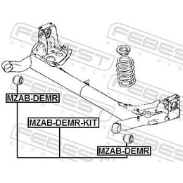 FEBEST Reparatursatz, Achsk&ouml;rper mzabdemrkit Hinterachse f&uuml;r MAZDA