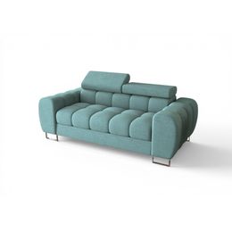 Fun M&ouml;bel SOFA 2-sitzer Bastien In Stoff Moly