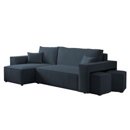 Fun M&ouml;bel ECKSOFA Adara Inkl. Hocker