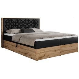 BOXBETT NESSI - 120/200 Schwarz Kunstleder - H4