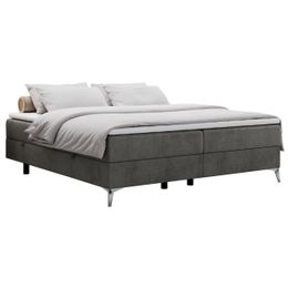 BOXBETT LESS 120/200 Dunkelgrau Velvet - H3