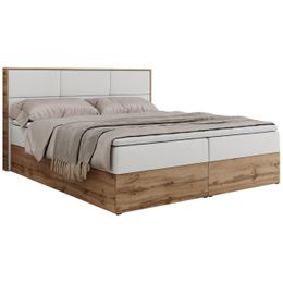 BOXBETT ALBERO 2 - 120/200 Wei&szlig; Kunstleder - H3