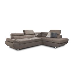 Fun M&ouml;bel ECKSOFA Schlafsofa Panos In Esito