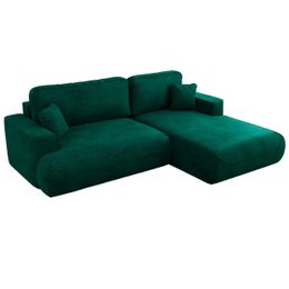 ECKSOFA OVO L Dunkelgr&uuml;n Velvet - Rechts Seite