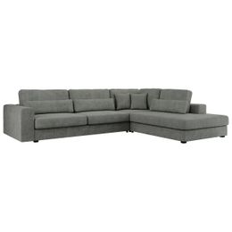 ECKSOFA Savona Grau Strukture - rechts