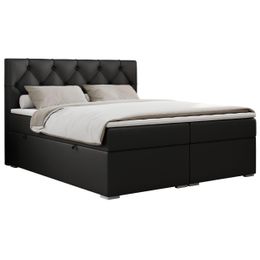 BOXBETT ALDA 120/200 Schwarz Kunstleder - H3